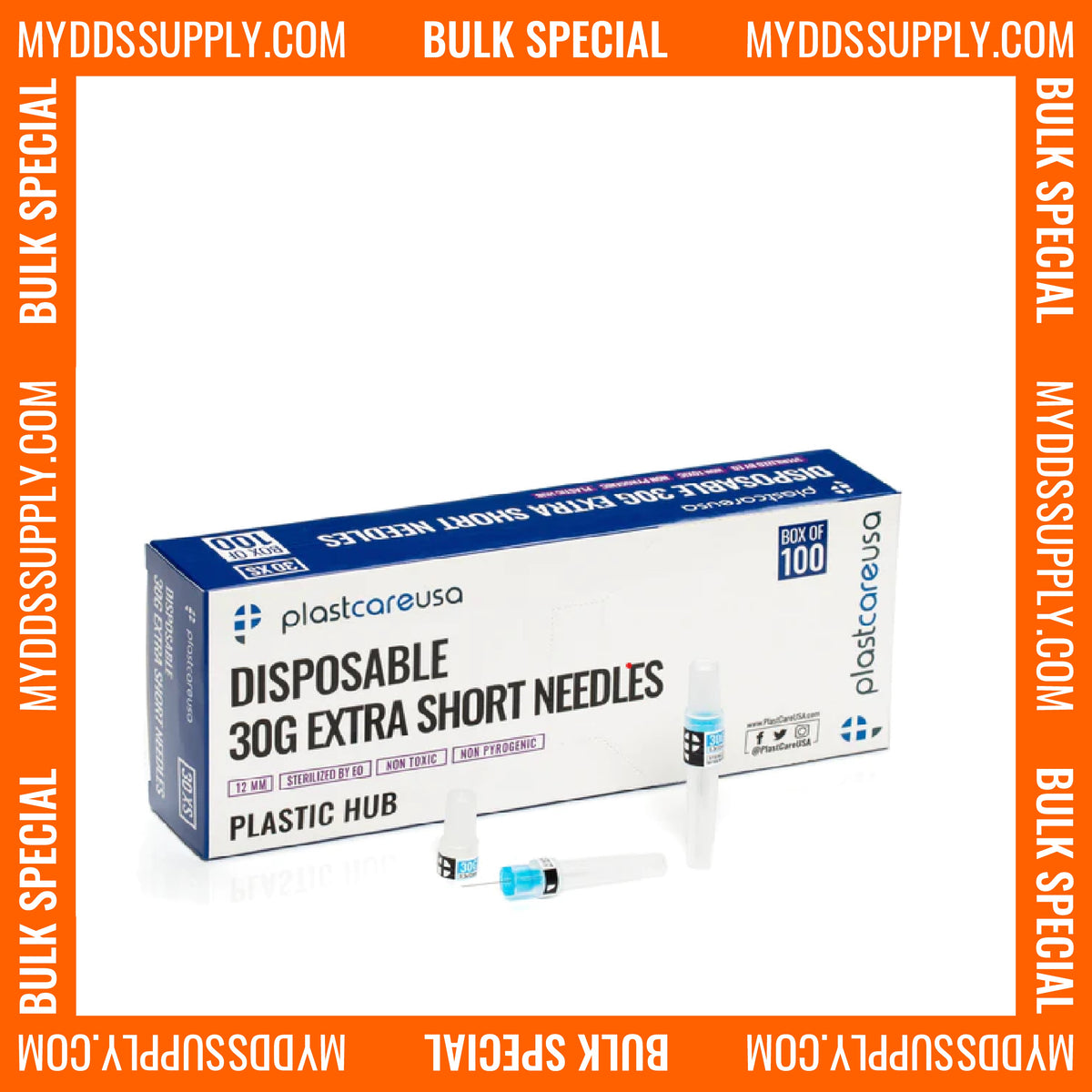 10 x 30G Extra Short Disposable Sterile Dental Needles (Box of 100 Per ...