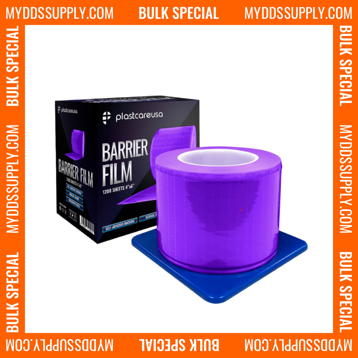 8 x Purple Barrier Film, 4" x 6", 1200 Sheets (1 Case of 8 Rolls) – My ...