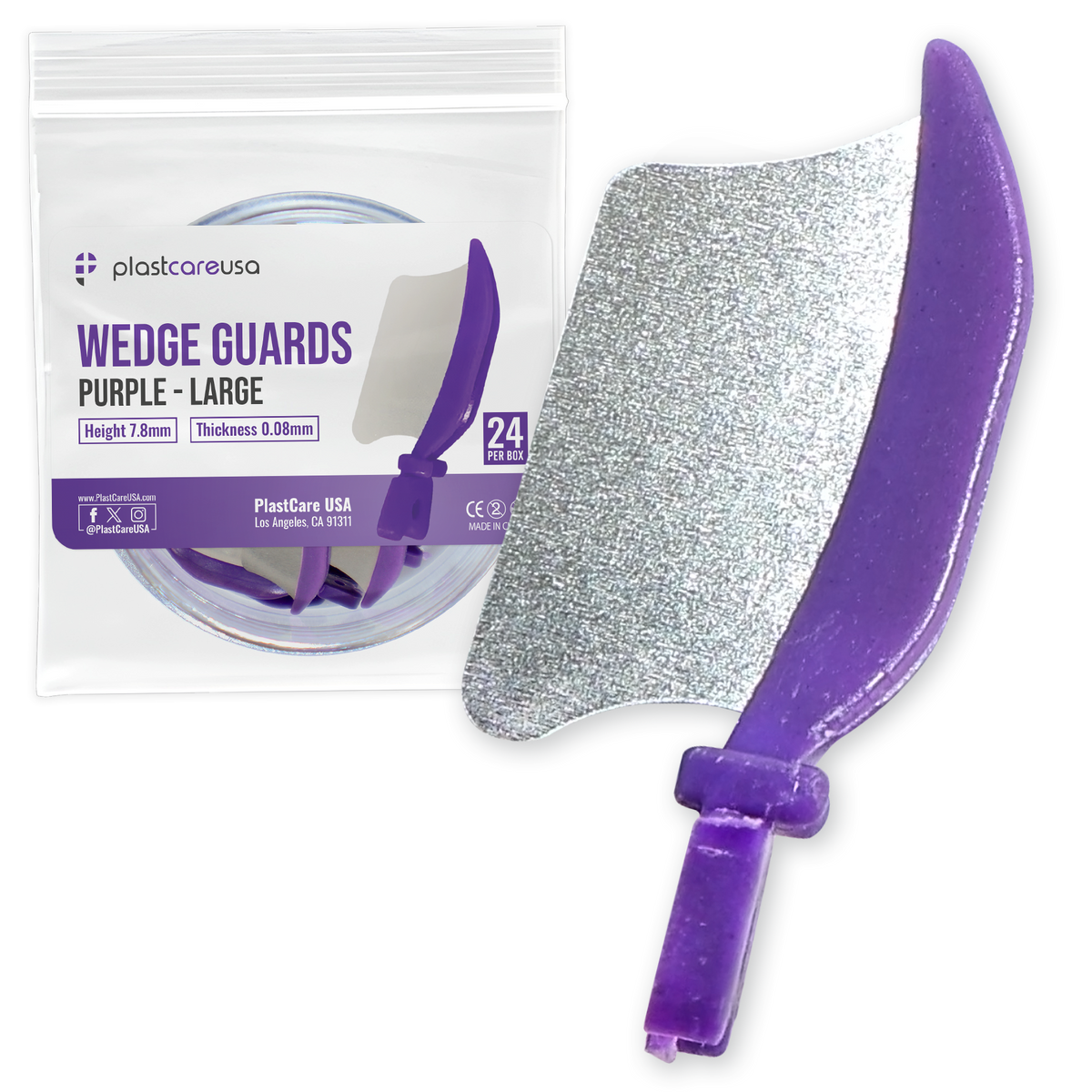 Purple Wedge Guards – Large Size Dental Protective Shield (24/Box) by ...
