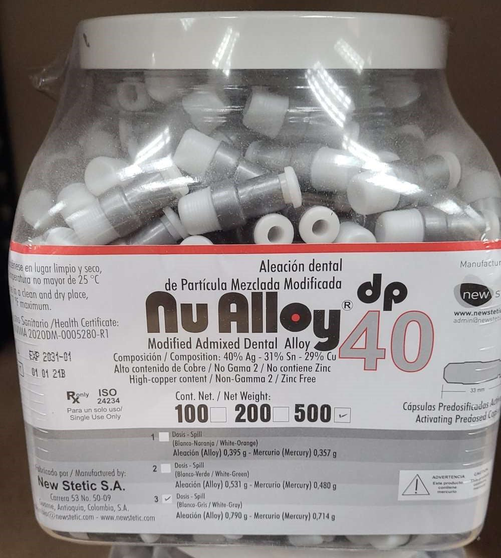 50 Dental Amalgam 3 Spill 40% Regular Set, Dispersed Phase, Zinc Free ...