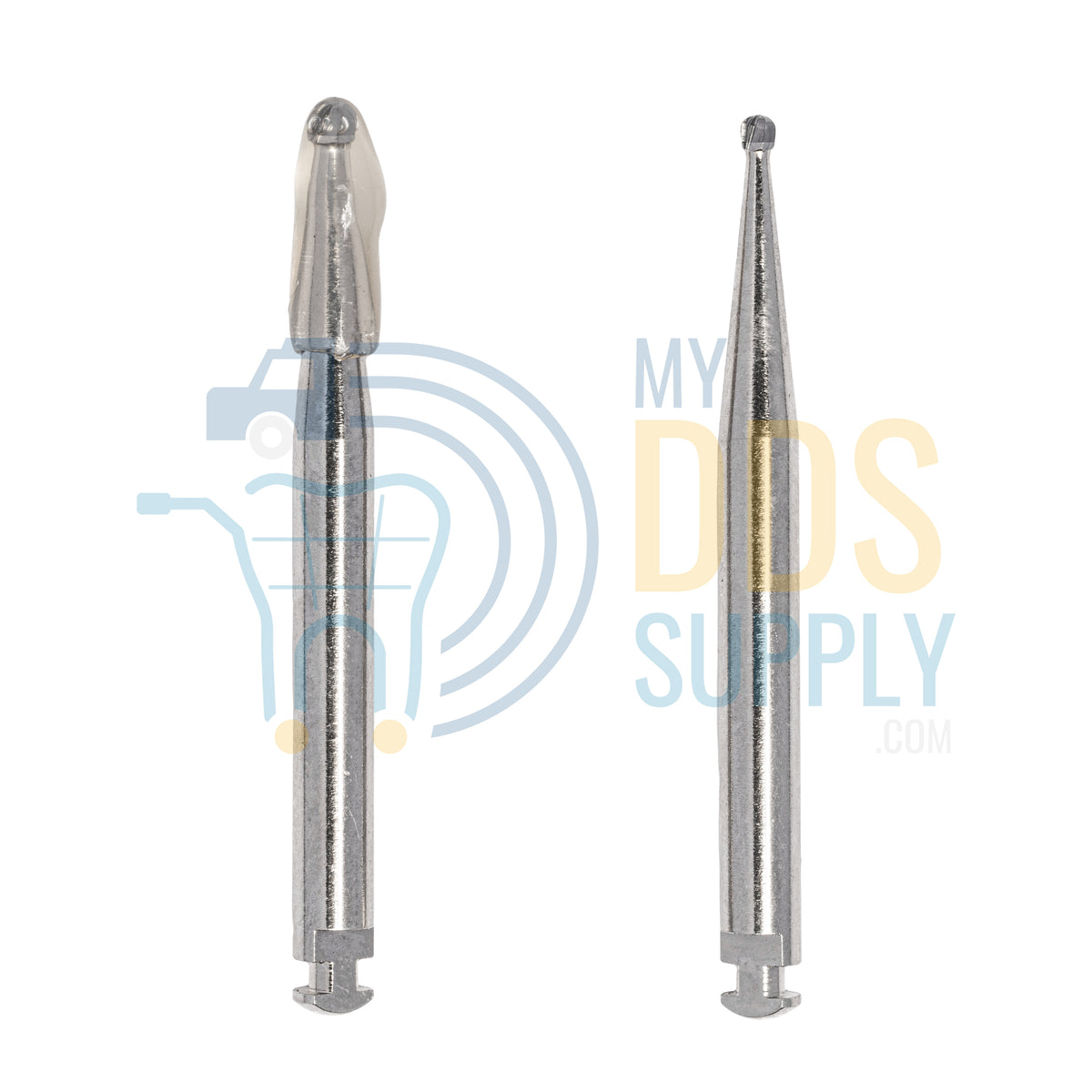 10 RA2 Surgical Length 25mm Round Carbide Dental Burs for Slow Speed H ...